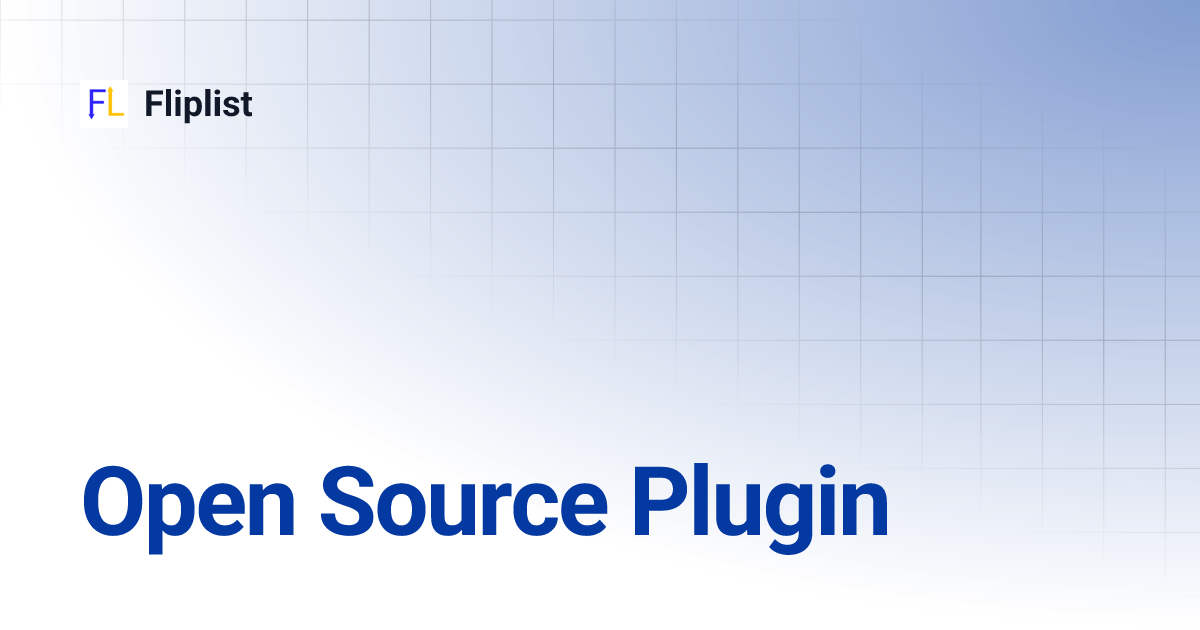 Open Source Plugin | Fliplist